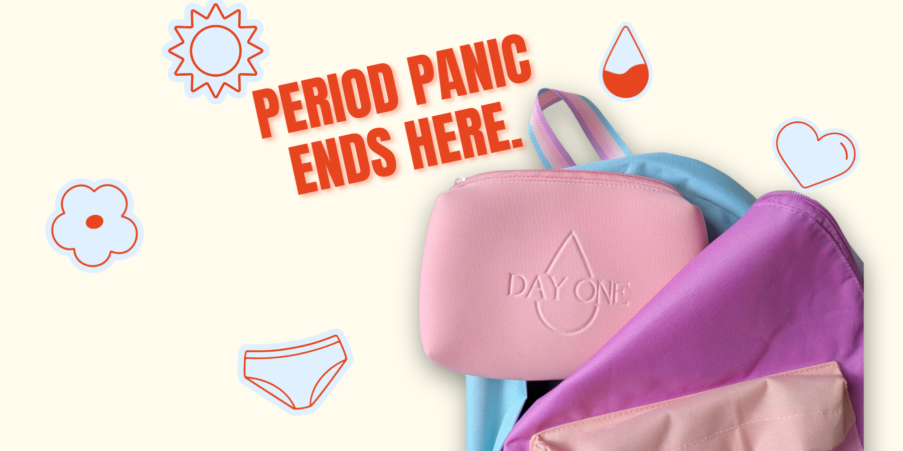 Period Kits for girls and women – The Day One Kit